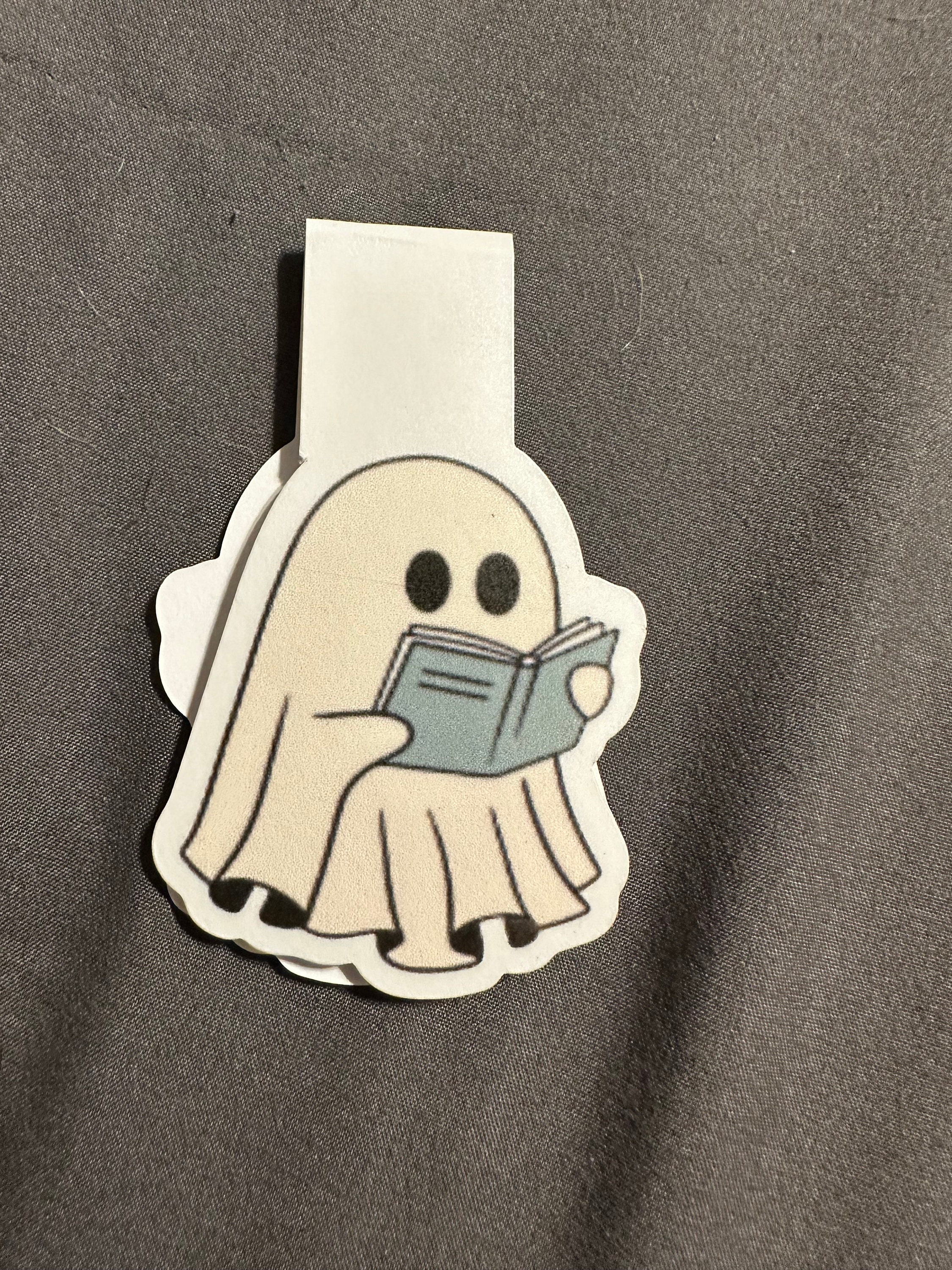 Magnetic Bookmark Ghost Reading a Book - Etsy UK