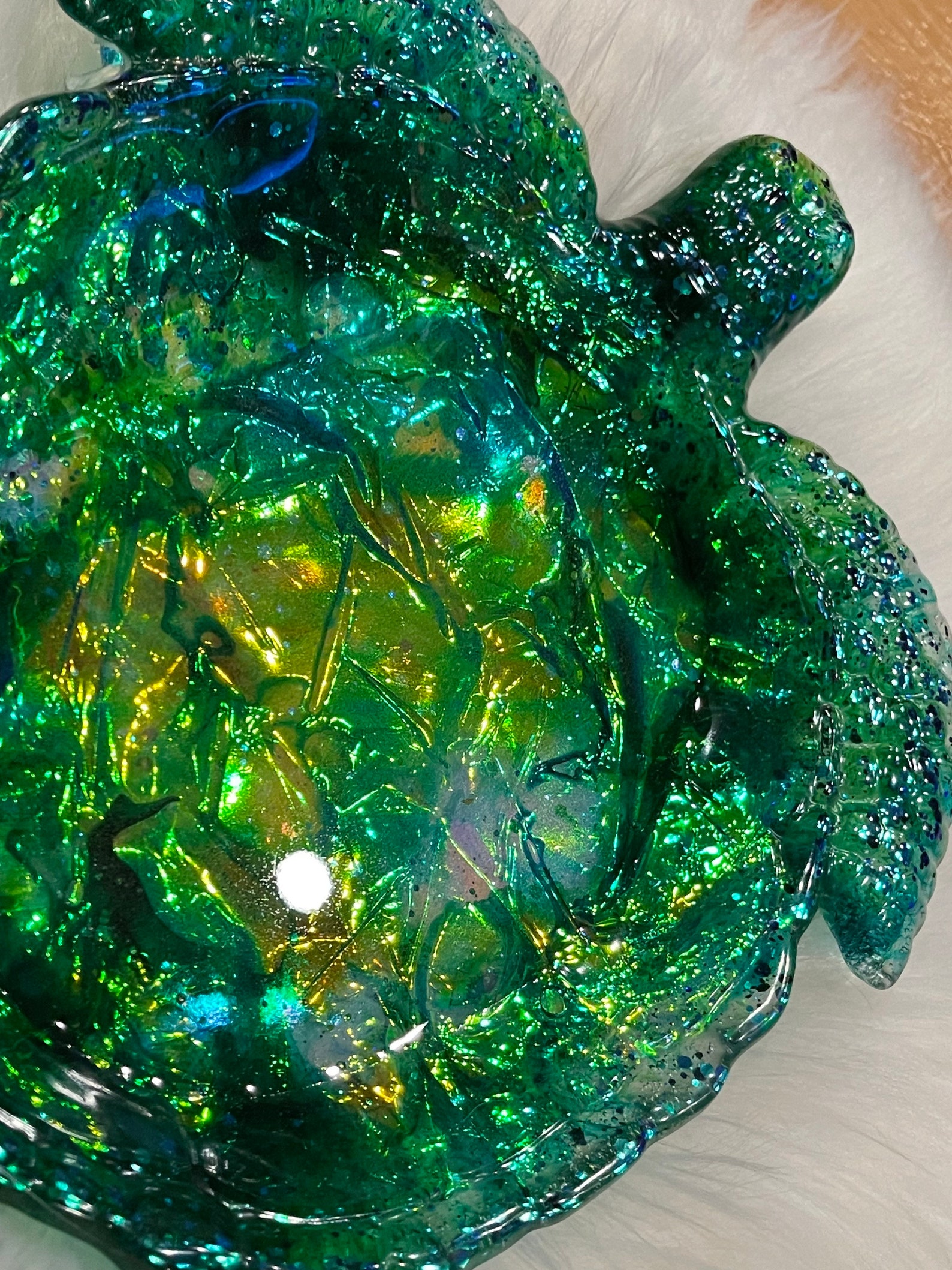 Resin Sea Turtle Trinket Tray Dish - Etsy