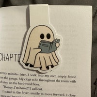Magnetic Bookmark Ghost Reading a Book - Etsy