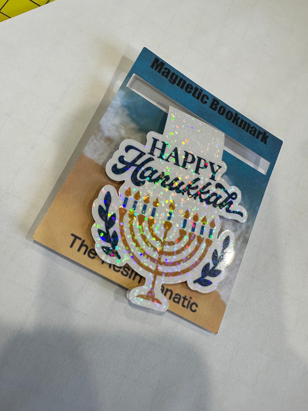 Magnetic Bookmark Happy Hanukkah, Holographic - Etsy