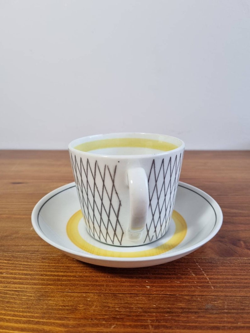 Gefle Upsala Ekeby Kreol Tea Cup With Fortuna Saucer - Etsy