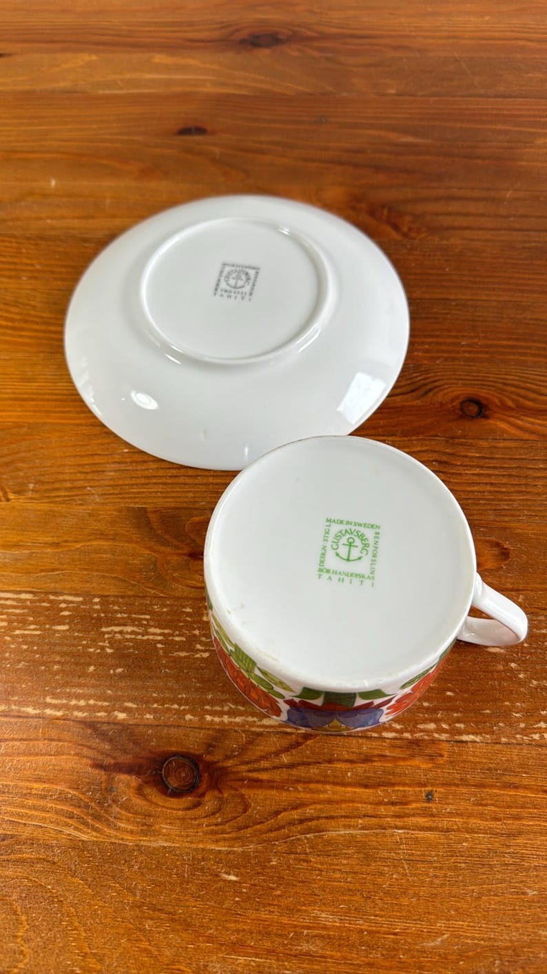 Stig Lindberg Gustavsberg Tahiti Tea Cup in Mint Condition Very Rare - Etsy