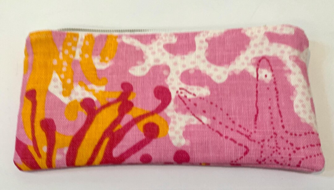 Lilly Pulitzer Lee Jofa Fabric - Bimini Hisbiscus - Handmade Zip Pouch ...