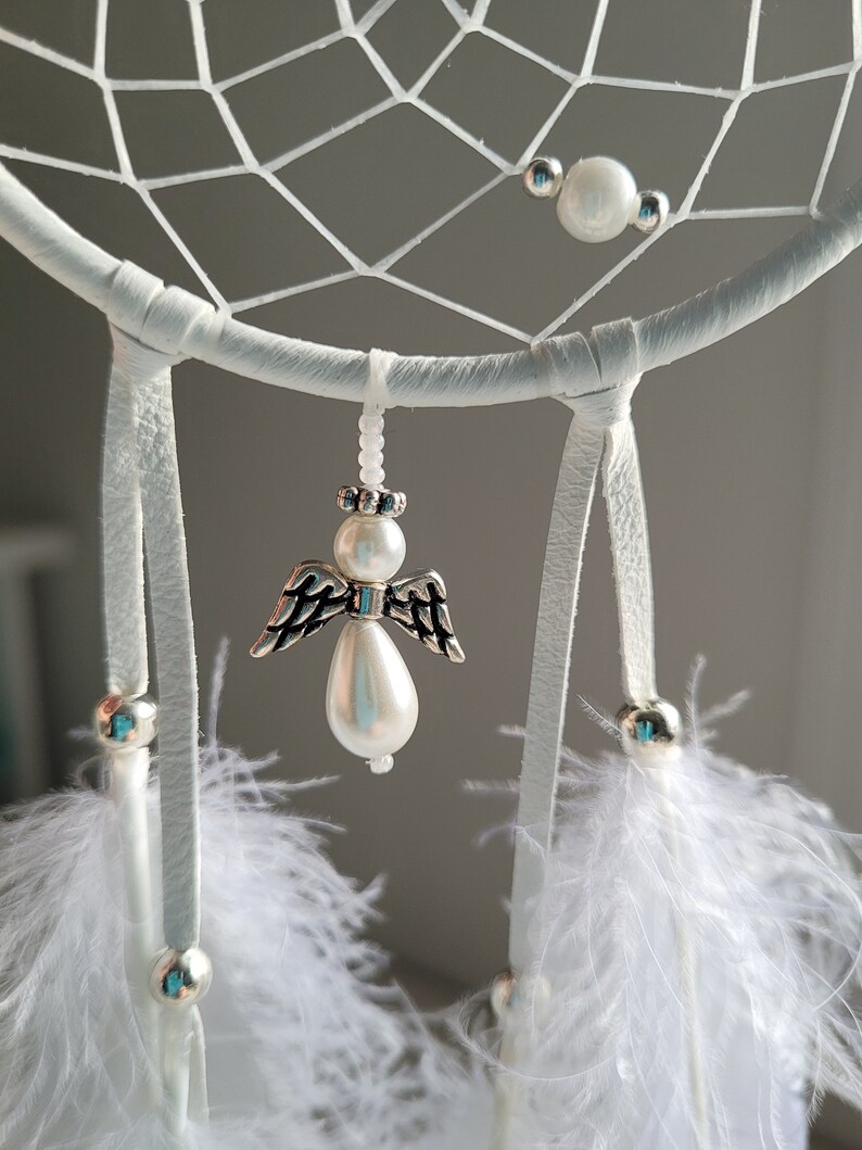 Pearl Angel Dream Catcher *memorial Gift *bereavement Gift ...