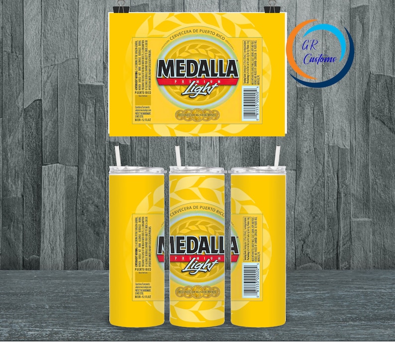 Medalla Light Tumbler 20 Oz Stainless Steel - Etsy
