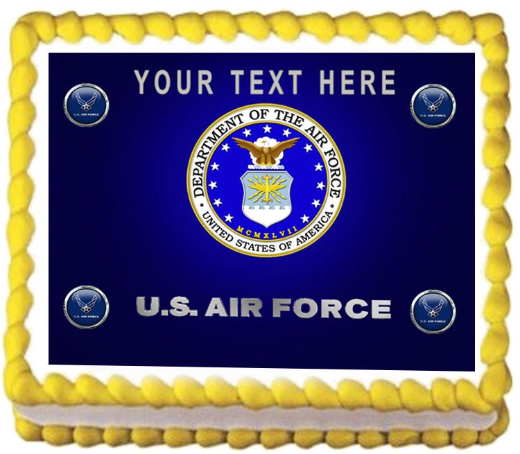 US Air Force - Edible Cake or Cupcake Topper - Etsy