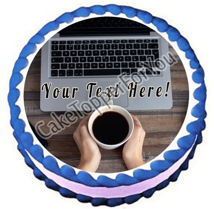 Laptop Keyboard Edible Cake or Cupcake Topper - Etsy