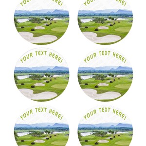 Golf - Edible Cake or Cupcake Topper - Etsy
