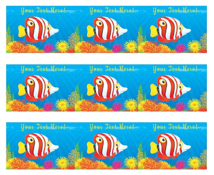 Tropical Fish - Edible Cake or Cupcake Topper - Etsy