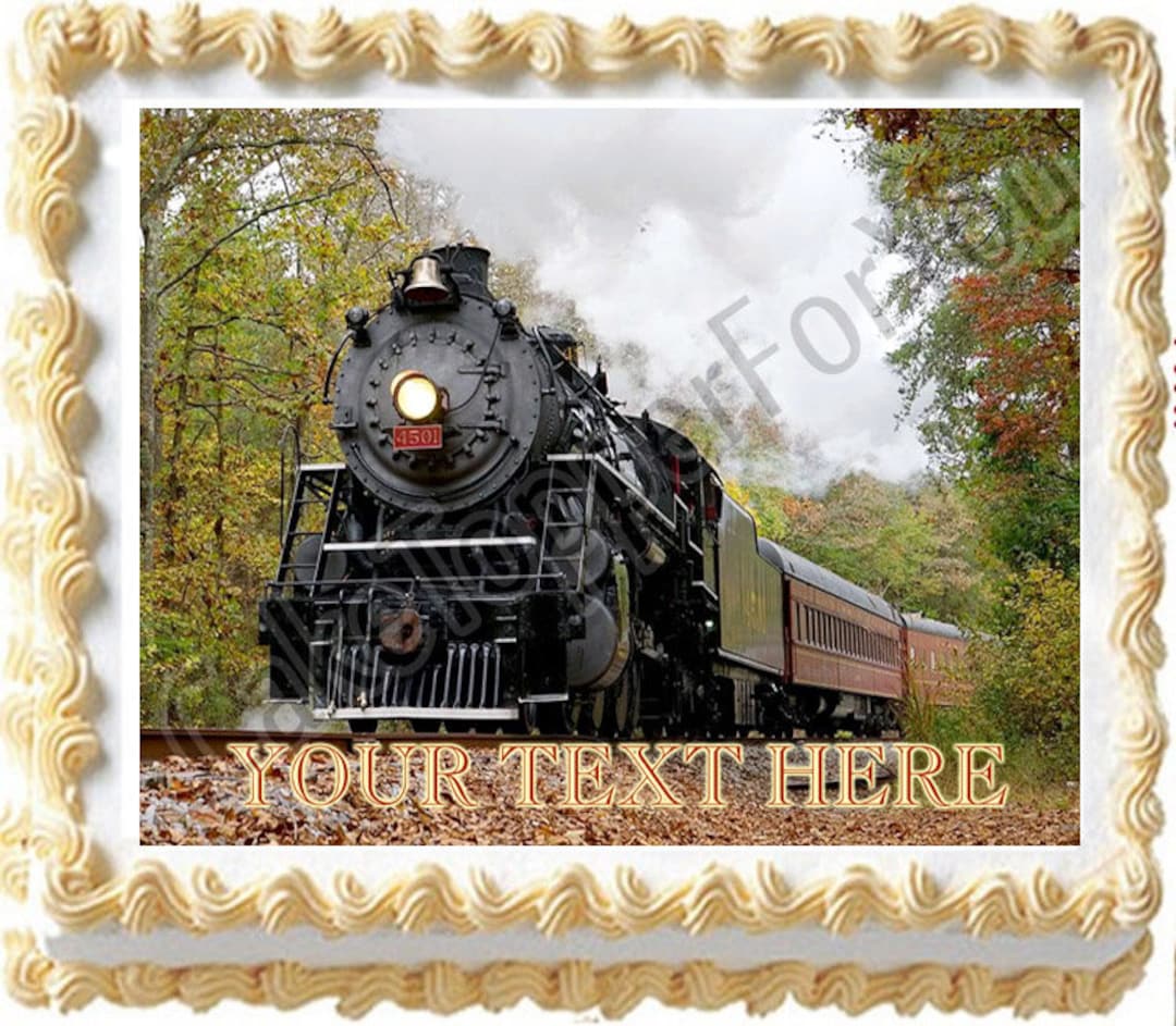 Train (nr1) - Edible Cake or Cupcake Topper - Etsy