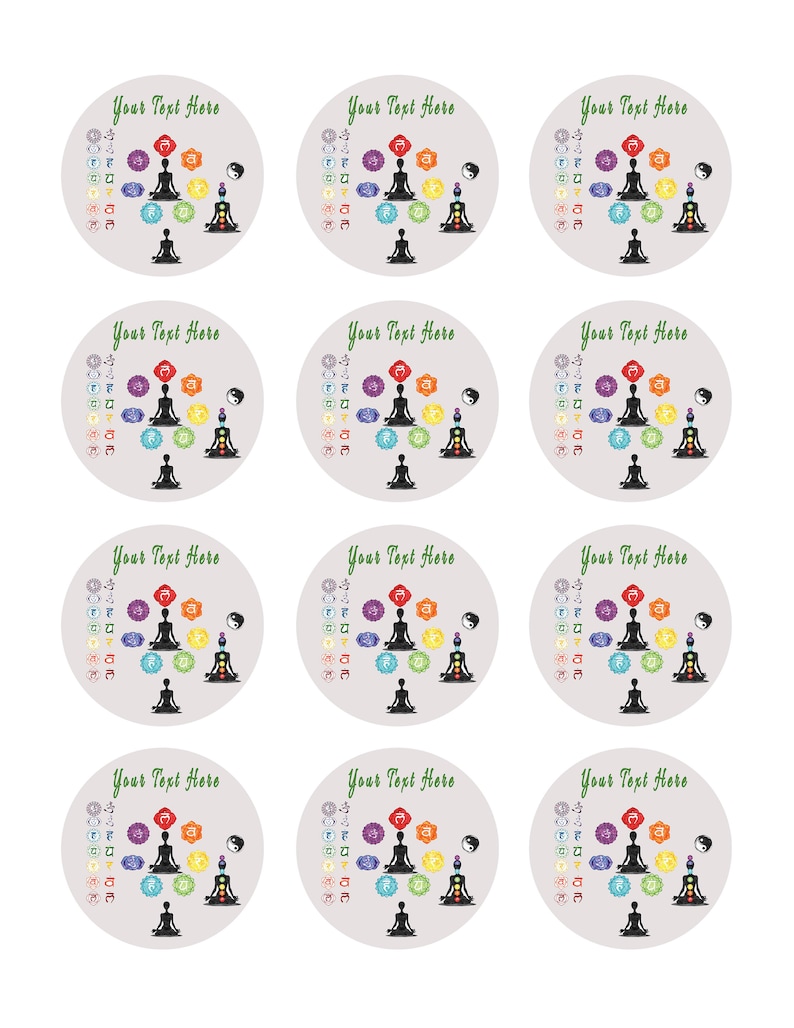 Chakra - Edible Cake or Cupcake Topper - Etsy