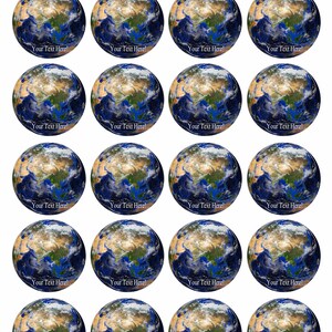 Earth Planet - Edible Cake or Cupcake Topper - Etsy