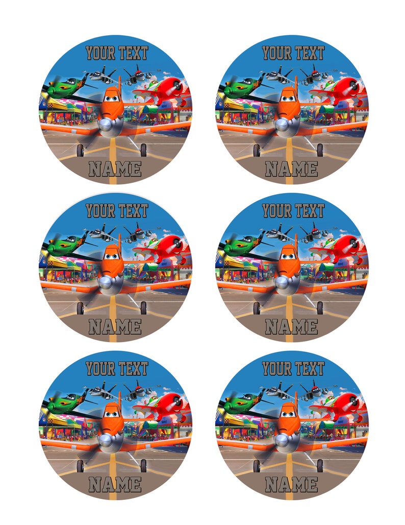 Planes Edible Cake or Cupcake Topper | Etsy