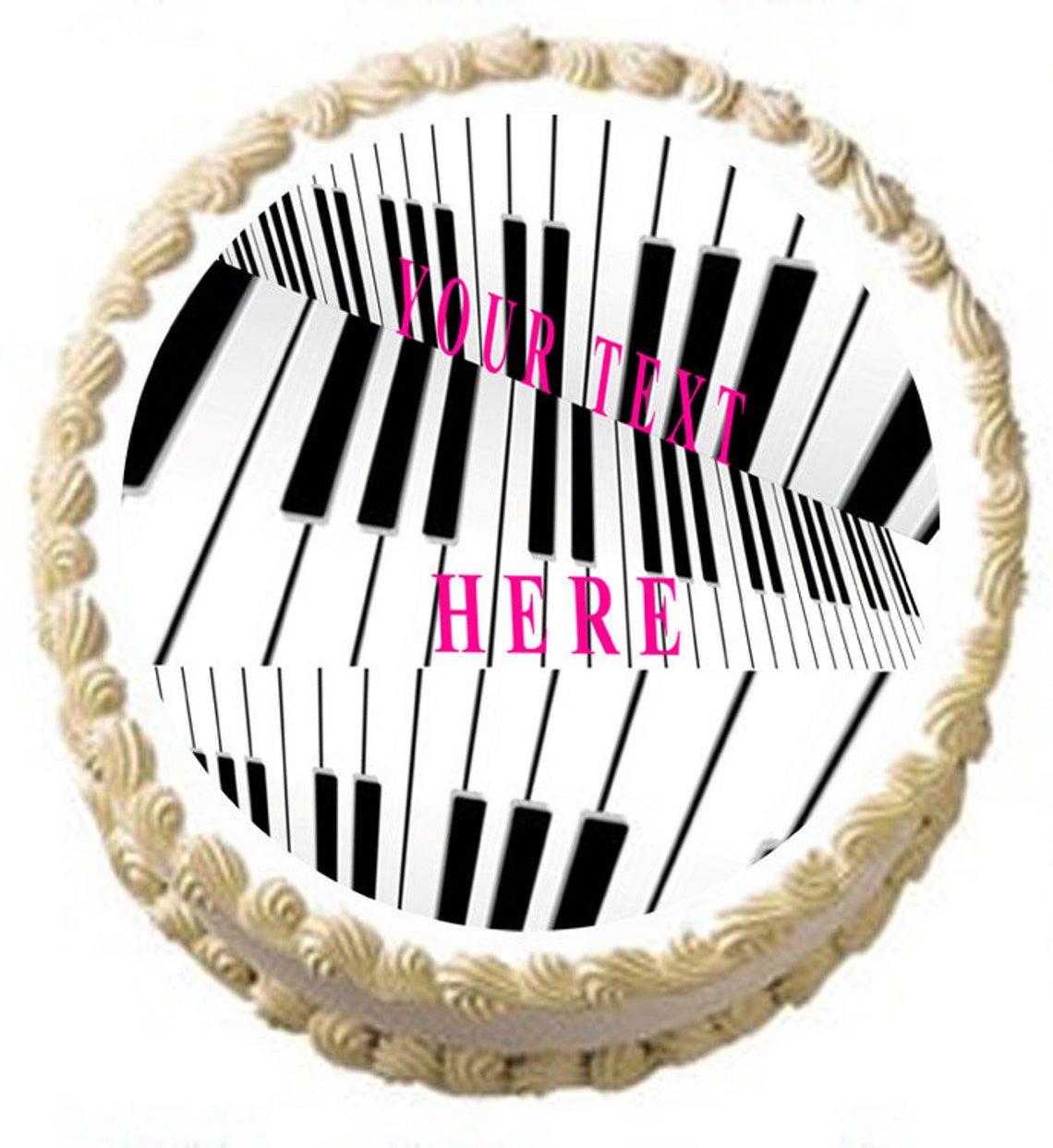 Piano Keys - Edible Cake or Cupcake Topper - Etsy