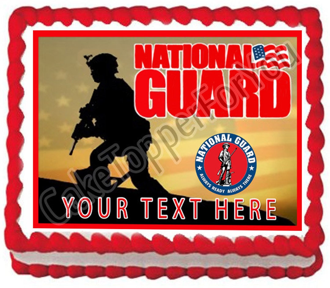 National Guard - Edible Cake or Cupcake Topper - Etsy
