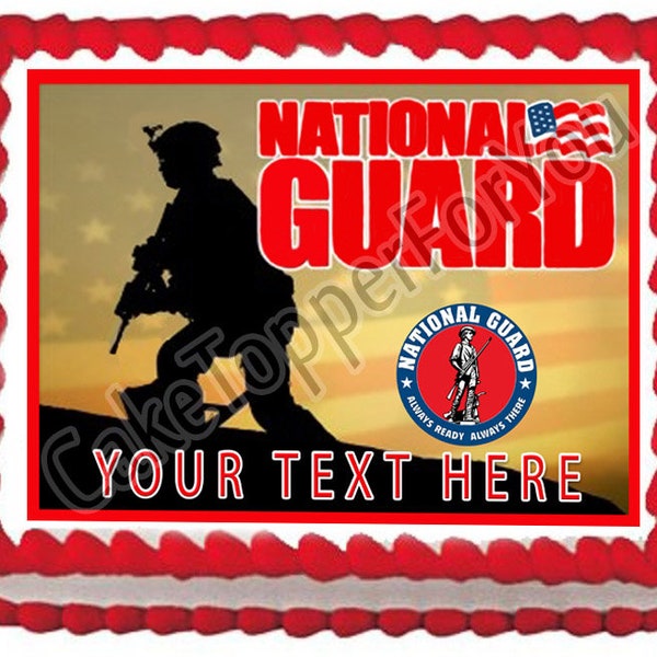 National Guard Cake Topper - Etsy