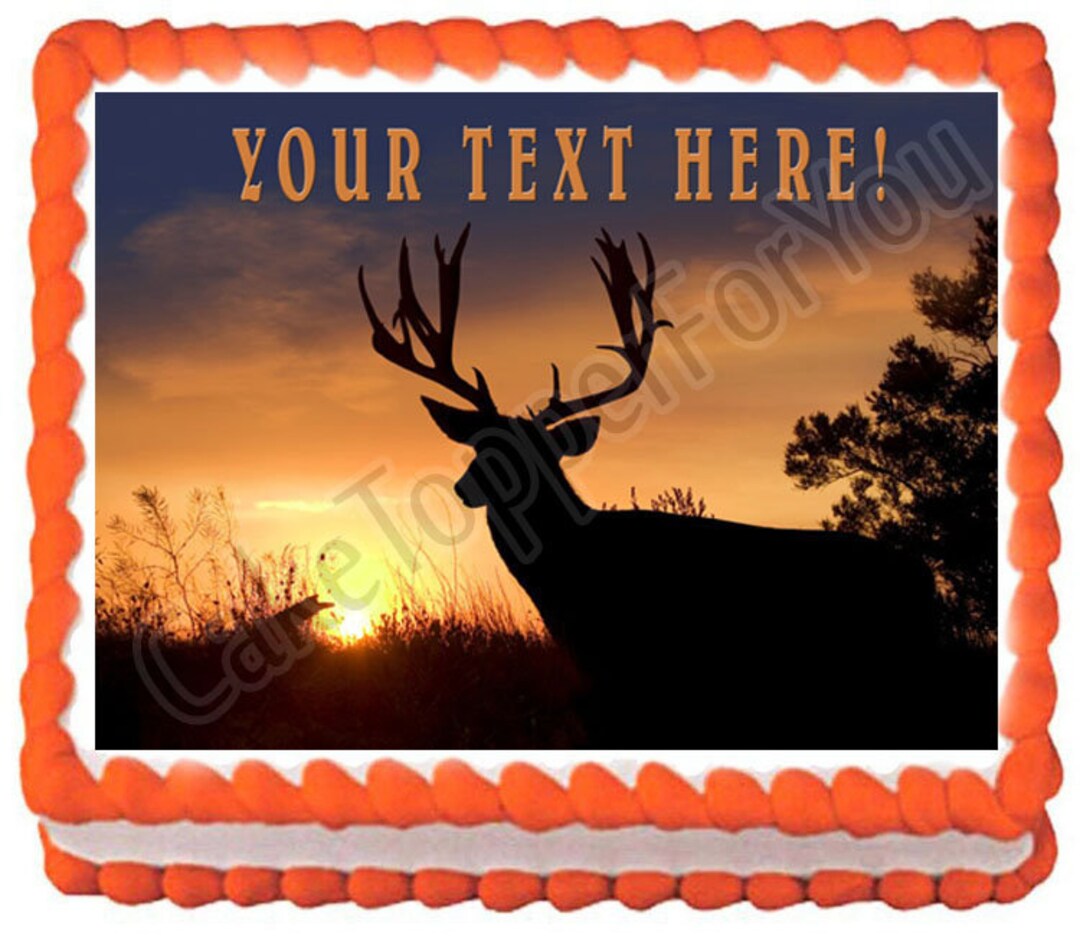 Moose (nr2) - Edible Cake or Cupcake Topper - Etsy