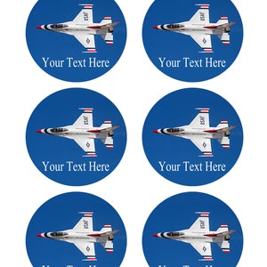 US Air Force - Thunderbirds 17 - Edible Cake Topper OR Cupcake Topper ...