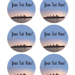 Queen Mary Sister Ship of the Titanic - Edible Cake or Cupcake Topper ...