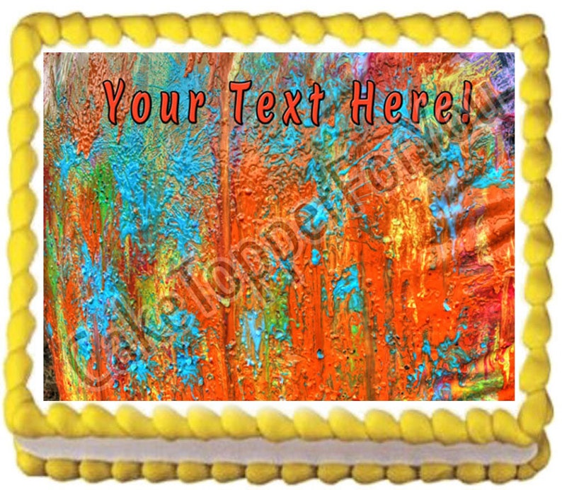 Paintball Splat Edible Cake or Cupcake Topper - Etsy