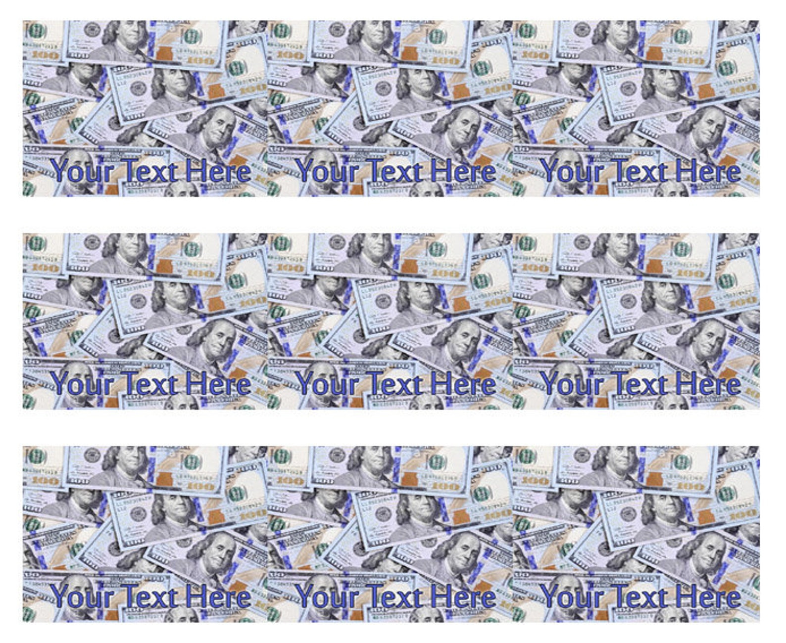 100 Dollar Bills C - Edible Cake or Cupcake Topper - Etsy