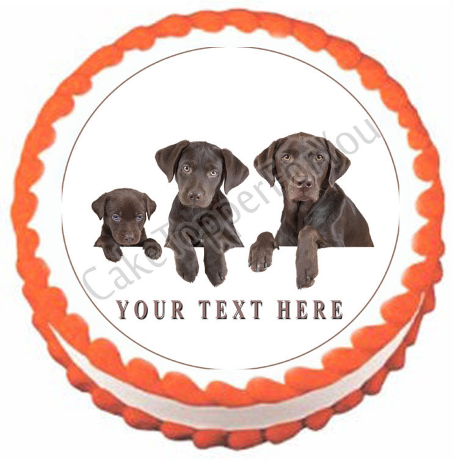 Dog Family - Edible Cake or Cupcake Topper - Etsy