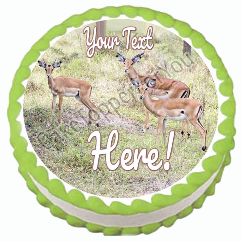 Impalas - Edible Cake or Cupcake Topper - Etsy