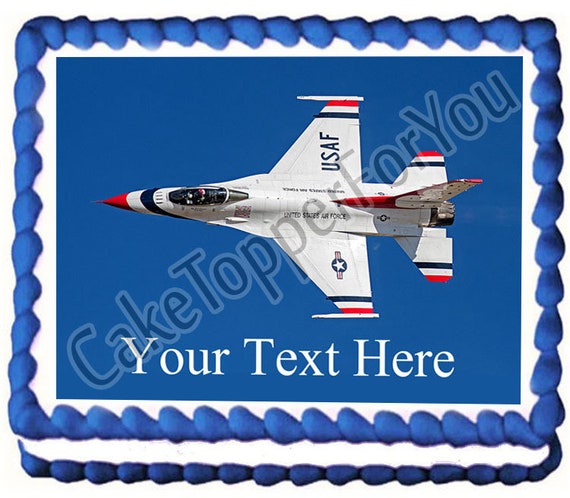 US Air Force Thunderbirds 17 Edible Cake Topper OR Cupcake | Etsy