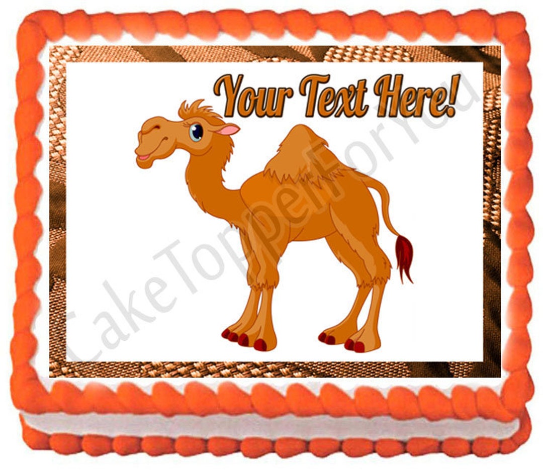 Cute Funny Camel - Edible Cake or Cupcake Topper - Etsy