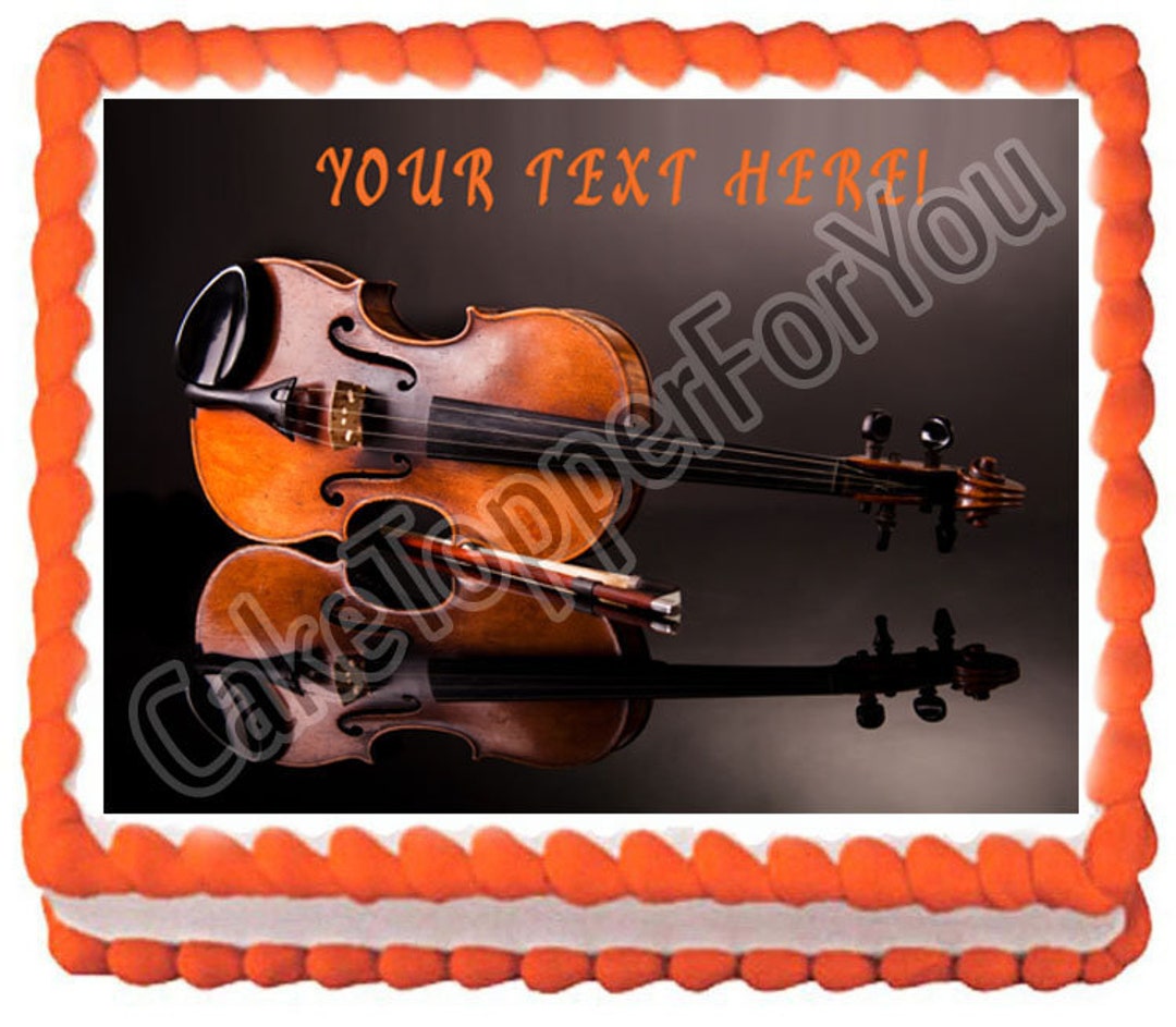 Old Violin - Edible Cake or Cupcake Topper - Etsy