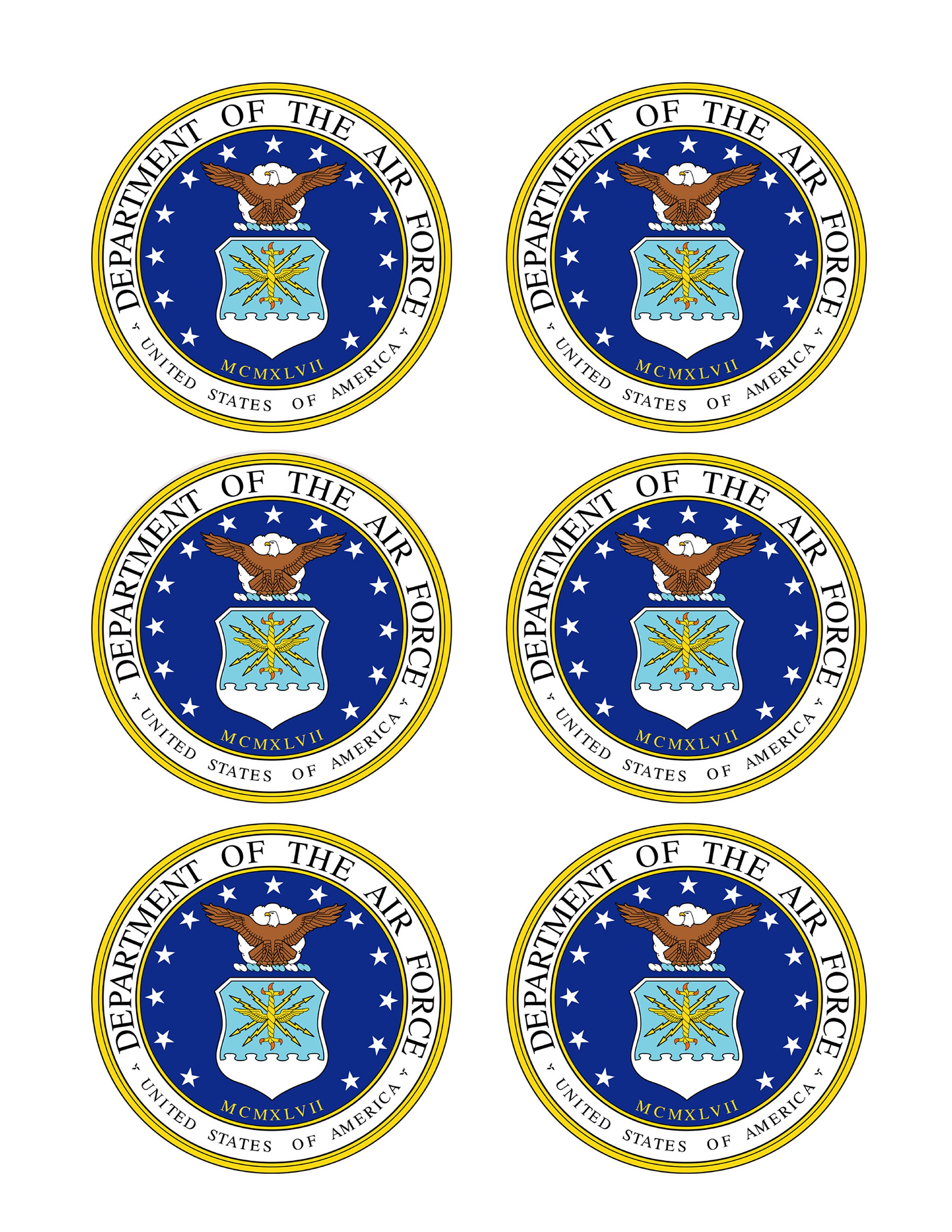 US Air Force - Edible Cake or Cupcake Topper - Etsy