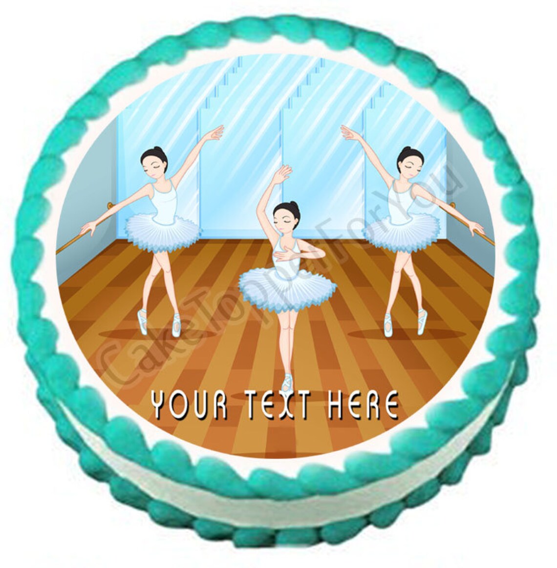 Ballet Dancers Dancing Edible Cake or Cupcake Topper - Etsy