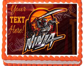 Ninja Character Edible Cake or Cupcake Topper - Etsy