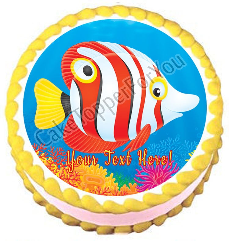 Tropical Fish - Edible Cake or Cupcake Topper - Etsy