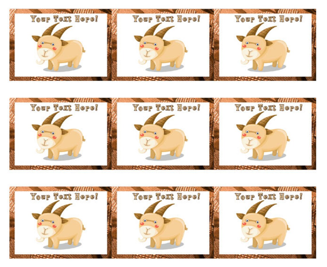 Goat Edible Cake or Cupcake Topper - Etsy