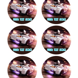 Need for Speed - Edible Cake or Cupcake Topper - Etsy