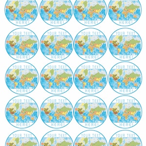 Detailed World Map - Edible Cake or Cupcake Topper - Etsy