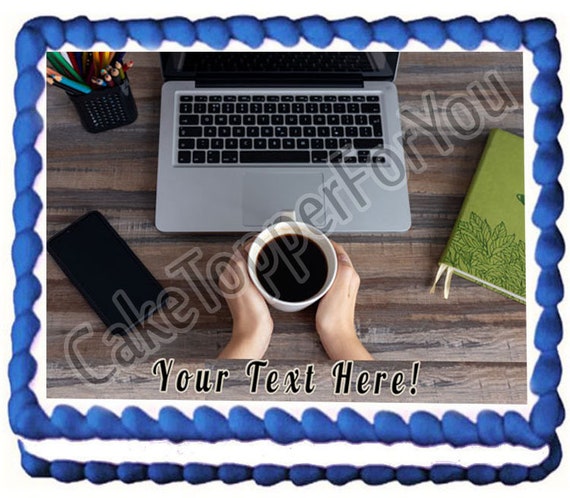 Laptop Keyboard Edible Cake or Cupcake Topper - Etsy