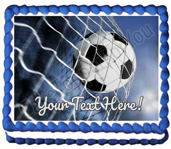 Soccer Ball nr2 Edible Cake or Cupcake Topper | Etsy