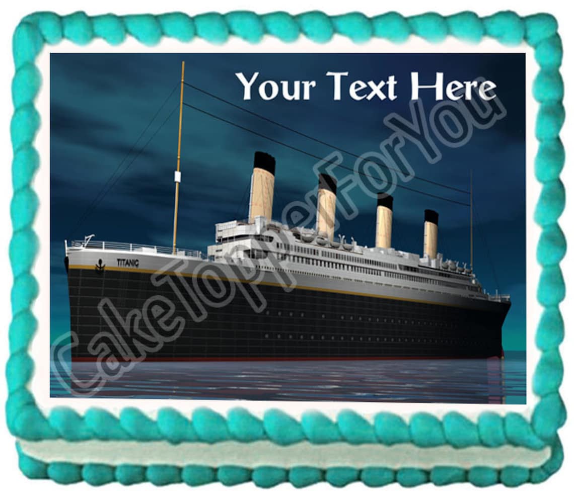 Titanic Ship (nr1) - Edible Cake or Cupcake Topper - Etsy