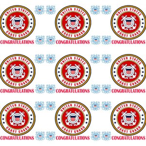 US Coast Guard - Edible Cake or Cupcake Topper - Etsy