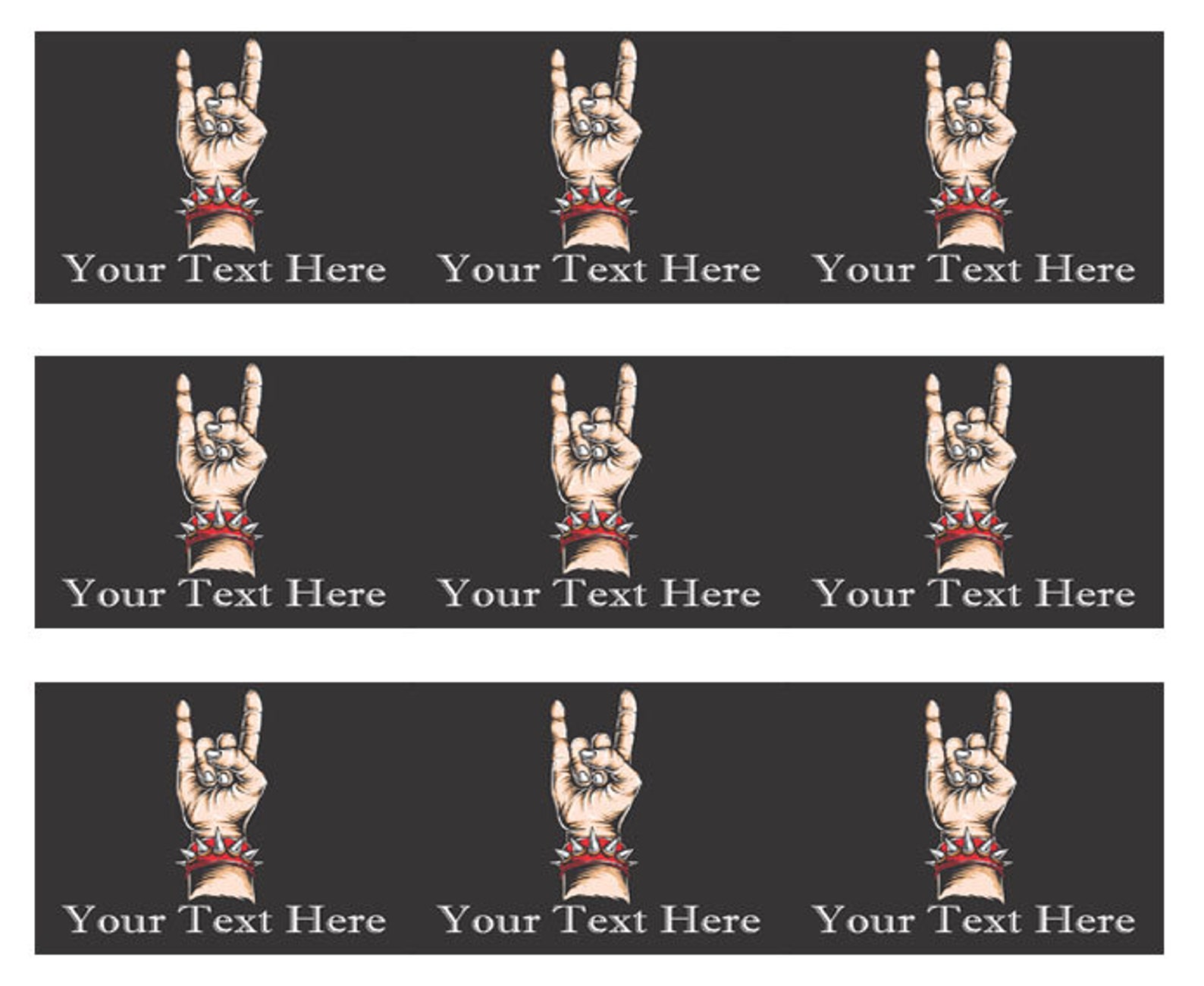 Rock & Roll Hand Edible Cake or Cupcake Topper - Etsy