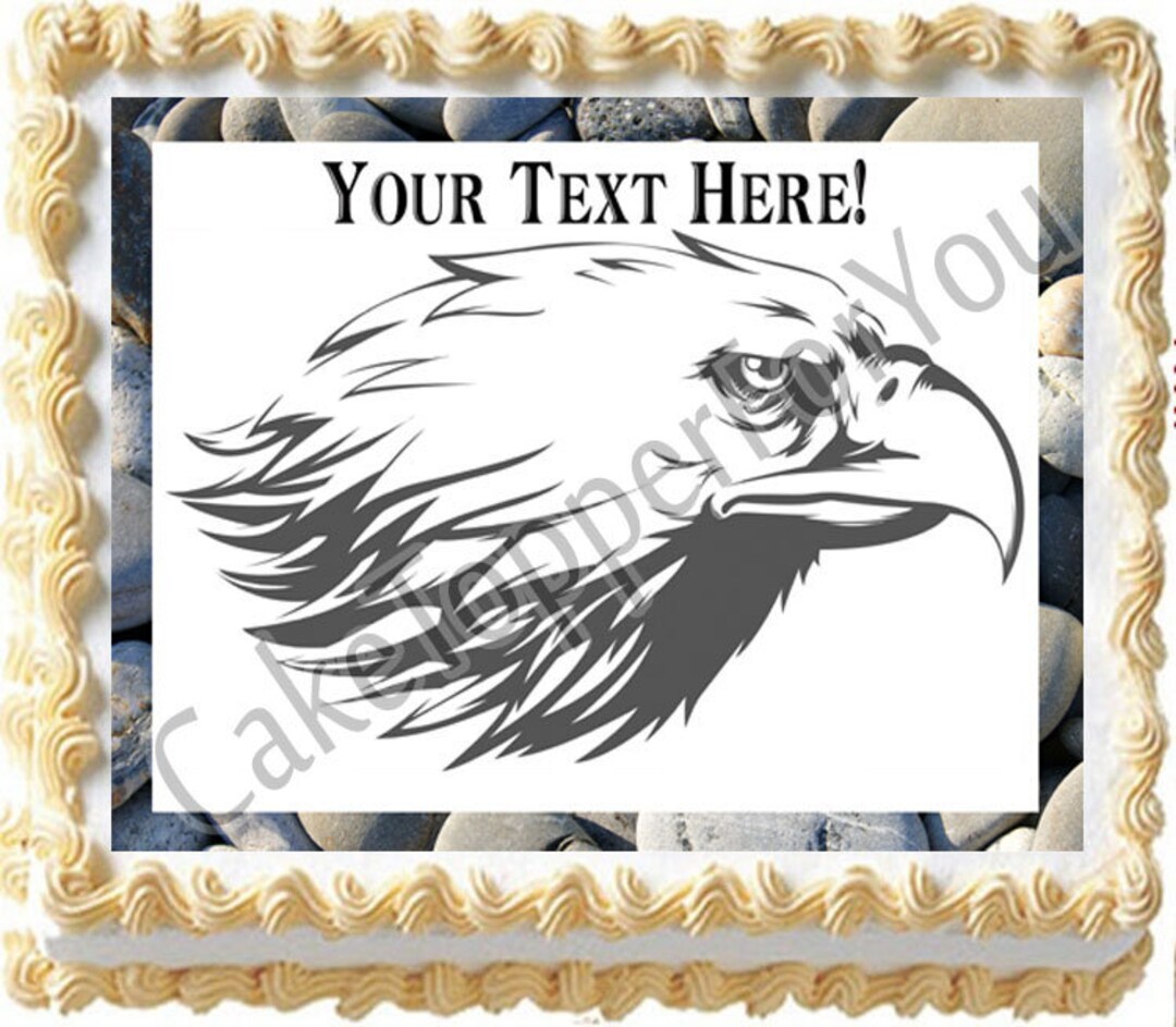 Eagle Head - Edible Cake or Cupcake Topper - Etsy
