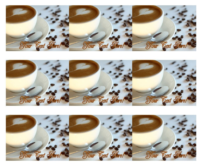 Coffee Edible Cake or Cupcake Topper - Etsy