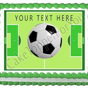 SOCCER BALL - Edible Cake or Cupcake Topper - Etsy