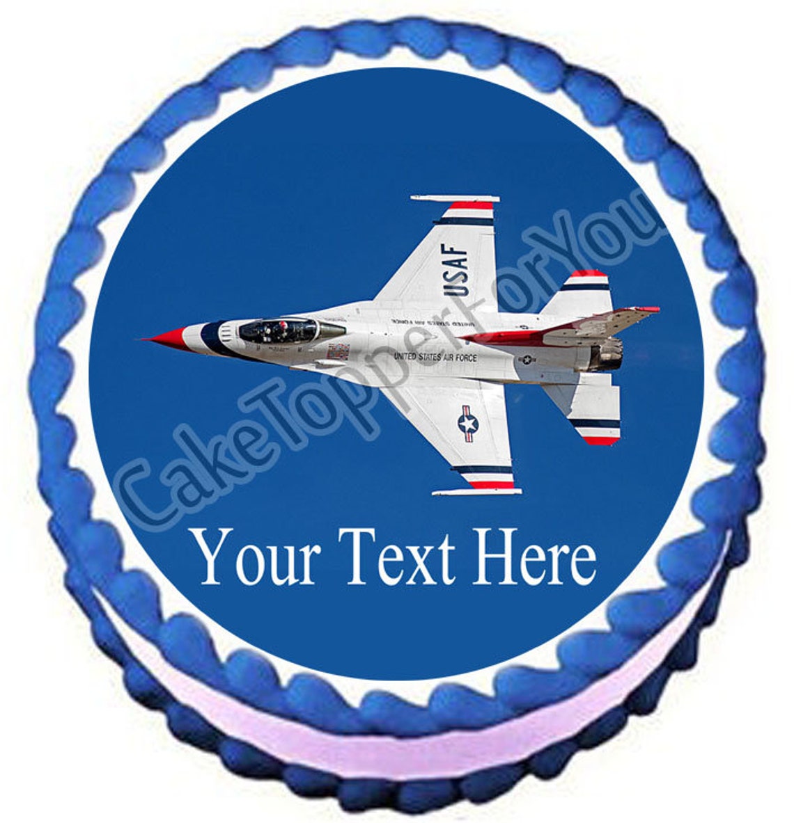 US Air Force - Thunderbirds 17 - Edible Cake Topper OR Cupcake Topper ...