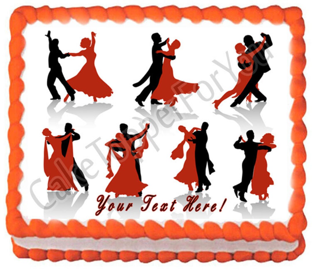 Ballroom Dancers - Edible Cake or Cupcake Topper - Etsy