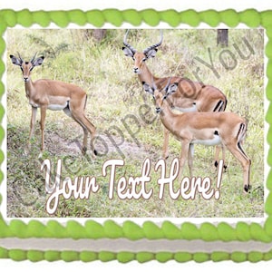 Impalas - Edible Cake or Cupcake Topper - Etsy
