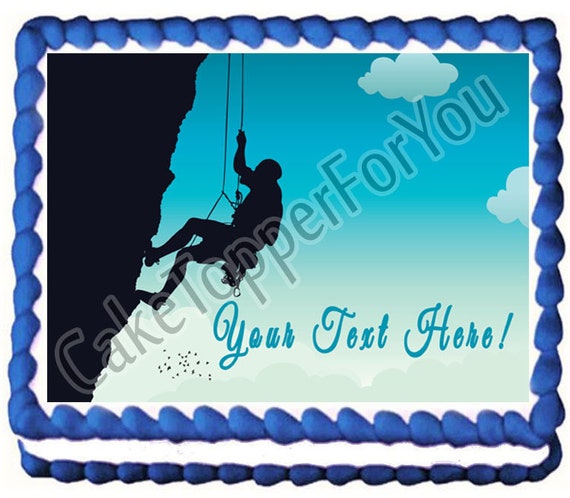 Rock Climber Edible Cake or Cupcake Topper | Etsy