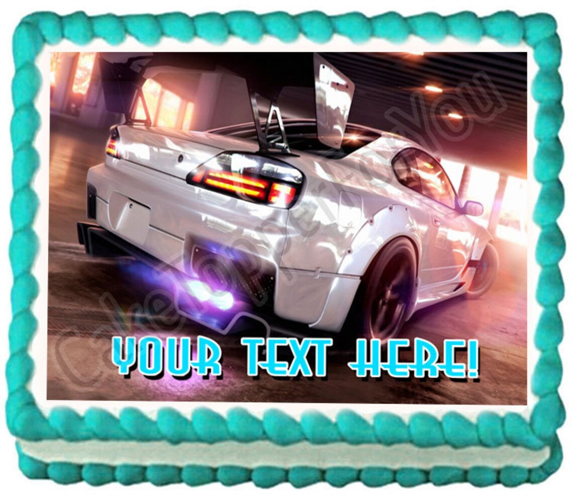 Need for Speed Edible Cake or Cupcake Topper - Etsy